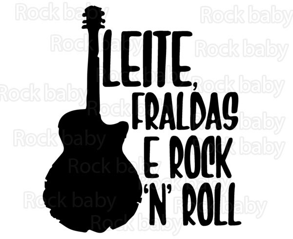 Rock Baby | Body Bebê Rock Leite Fraldas e Rock n Roll